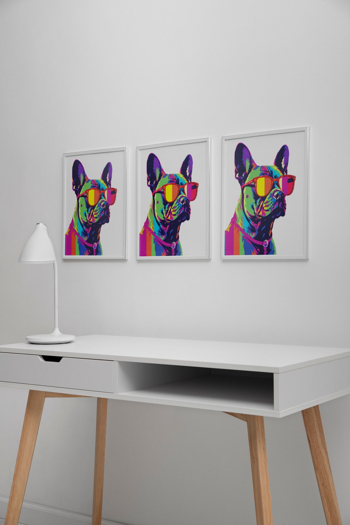 Frenchie Wall Decor, French Bulldog Art, Hip Hop Frenchie Print, French ...