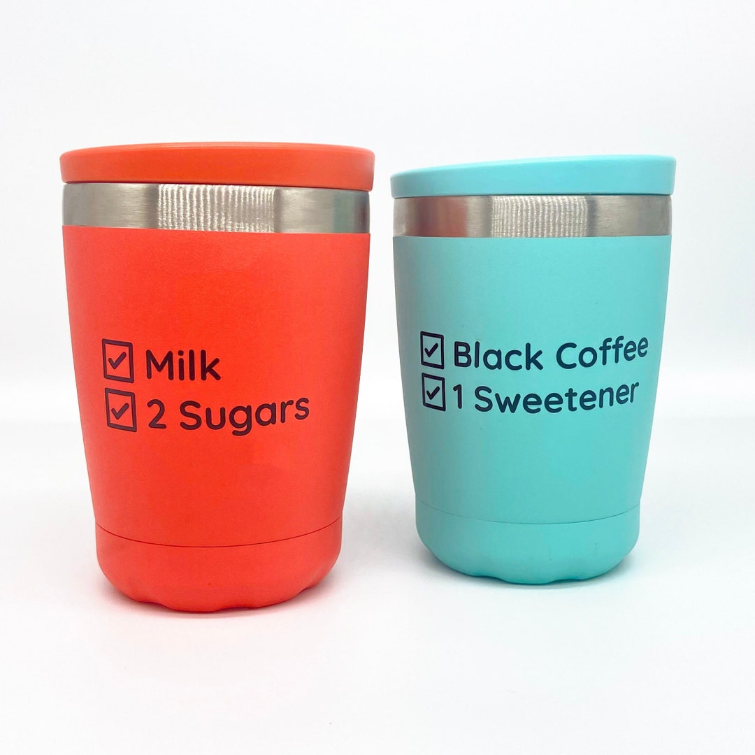 Vinyl Hot Drink Preference Sticker - MUG NOT INCLUDED - Tea Coffee ...