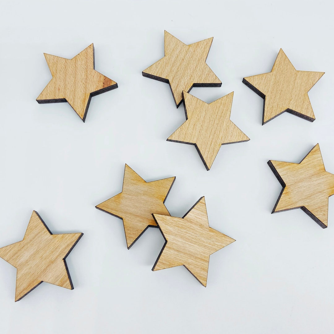 Wooden Stars 10 Pack Crafting Star Shapes Craft Project - Etsy