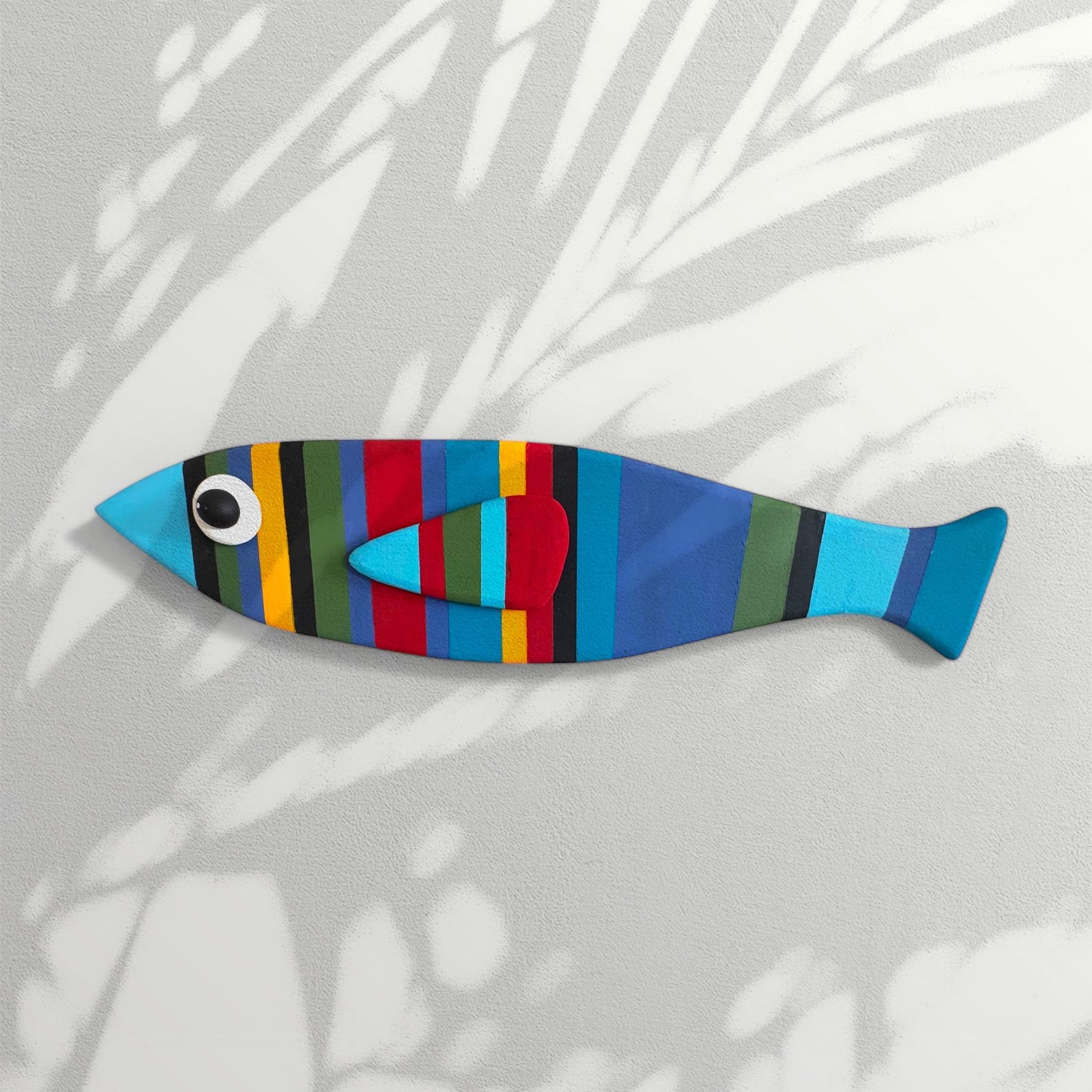 Colorful Wooden Fish - Wall Decoration - Etsy