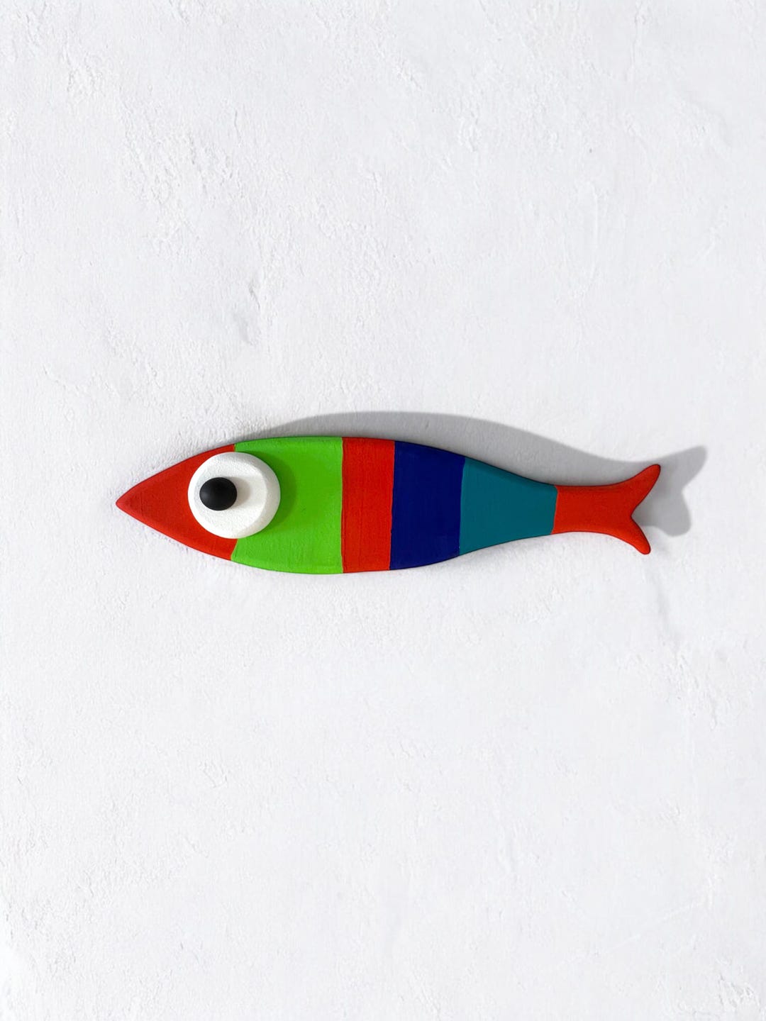 Colorful Wooden Fish - Wall Decoration - Etsy
