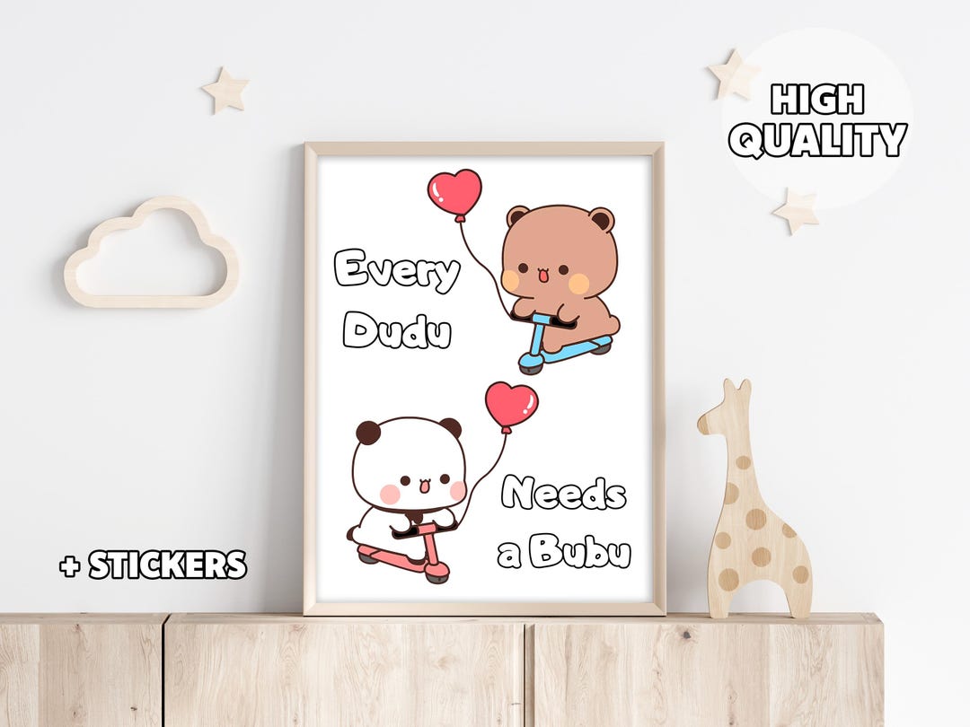Lovely Dudu & Bubu Poster Couple Gift, Gift for Her, Gift for Him ...