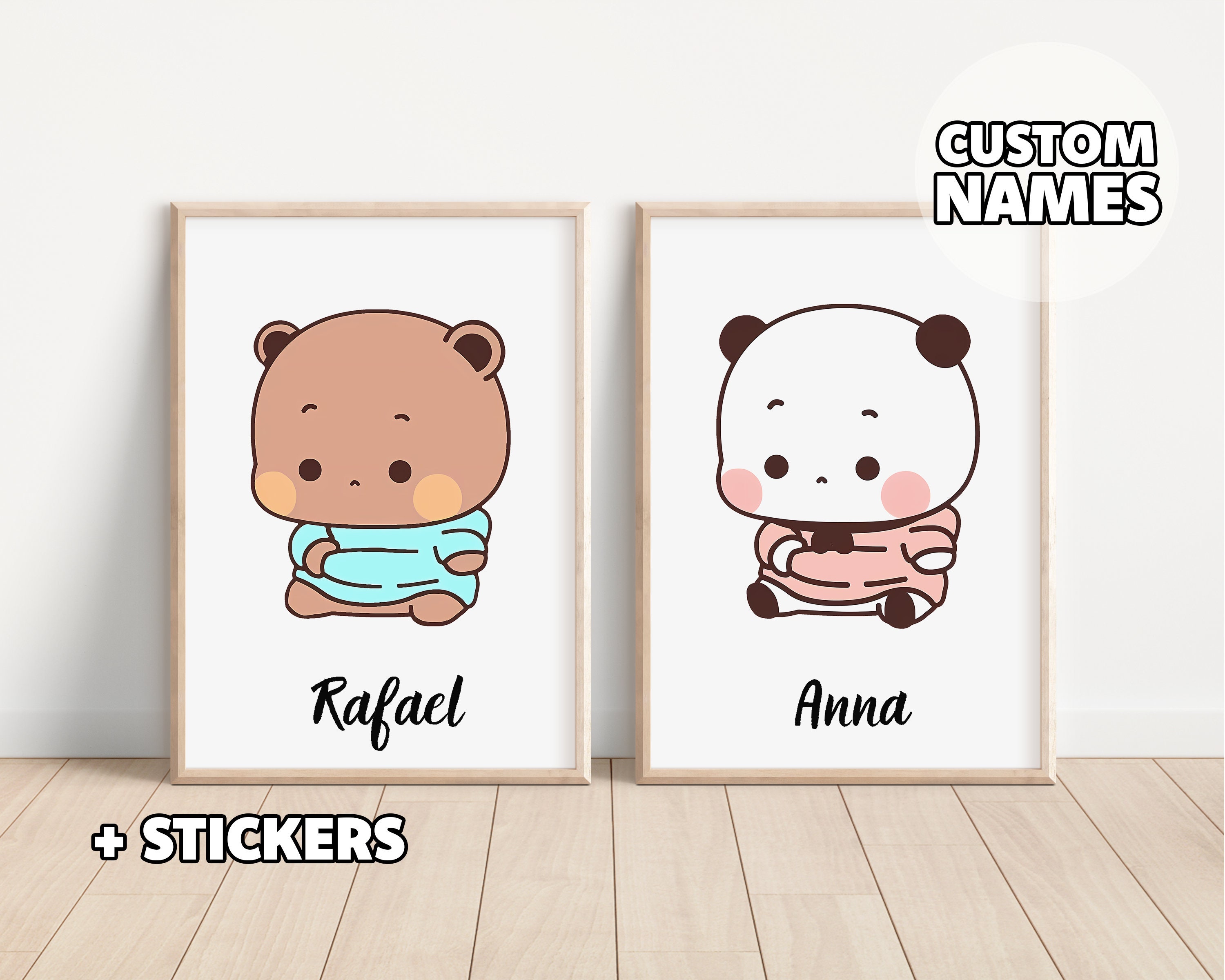 Set of 2 Bubu & Dudu Poster Couple Goals, Couple Gift, Gift for Her ...