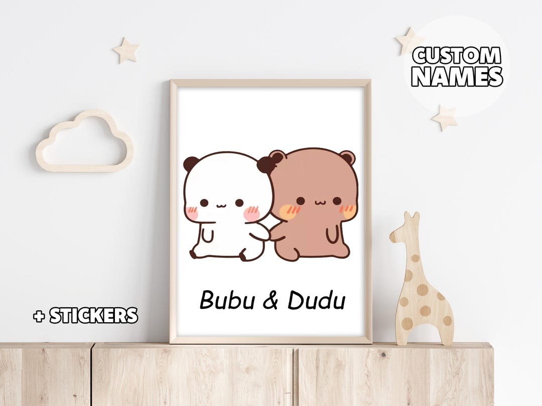 Bubu & Dudu Poster Funny Gift, Anniversary Gifts, Wedding Gift, Poster ...