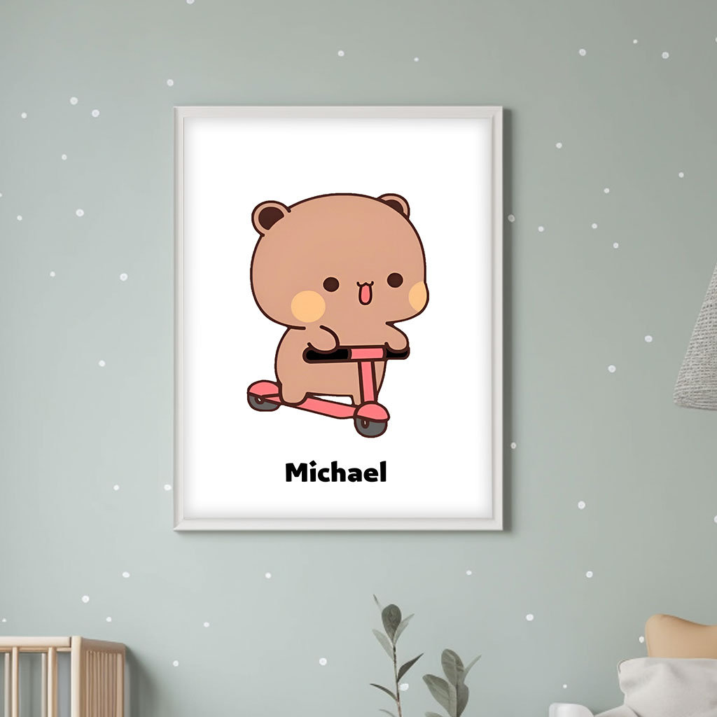 Funny Mocha and Milk Bears Posters Poster Art Cute Bears - Etsy