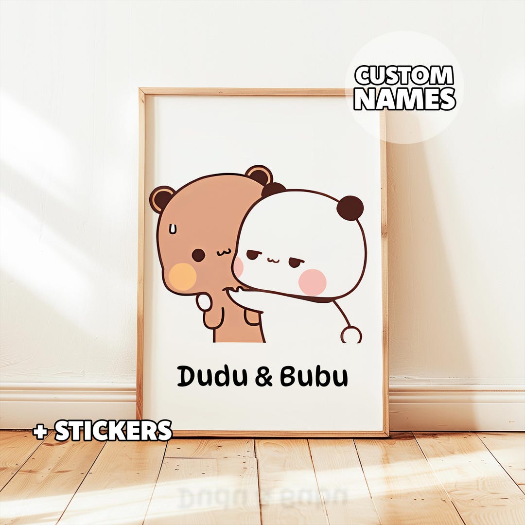 Cute Couple Gift - Bubu Dudu Poster, Funny Gift, Anniversary Gifts ...