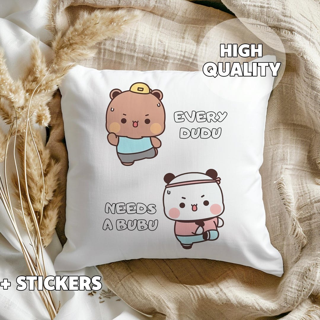 Gym Dudu & Bubu Pillow - Every Dudu Needs a Bubu, Panda and Bear ...