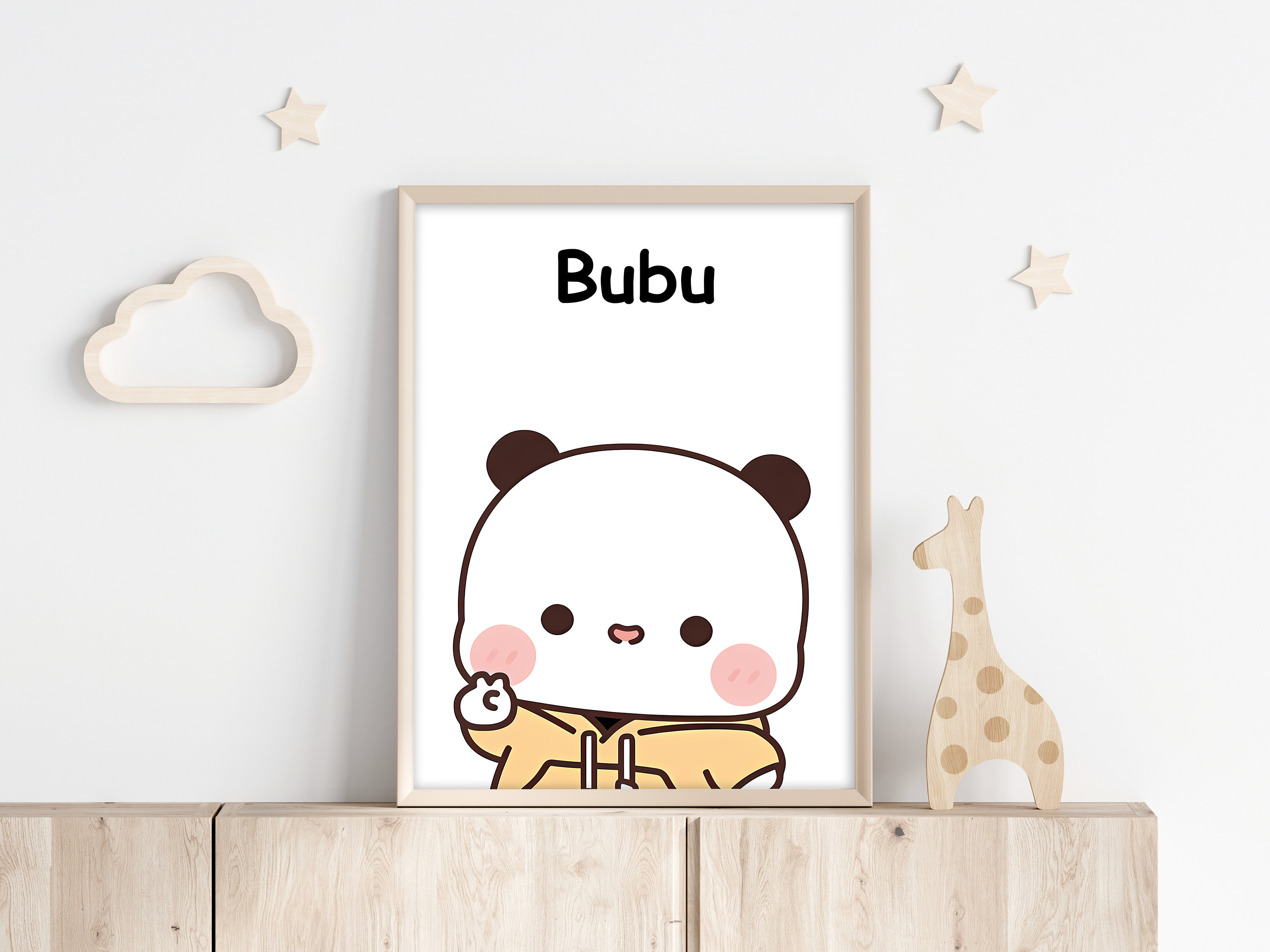 2 Couple Poster Set Bubu & Dudu Poster, Anniversary Gift, Wedding Gift ...