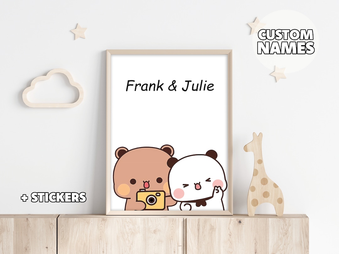 Lovely Dudu Bubu Poster - Couple Gift, Gift for Couples, for Her Him ...