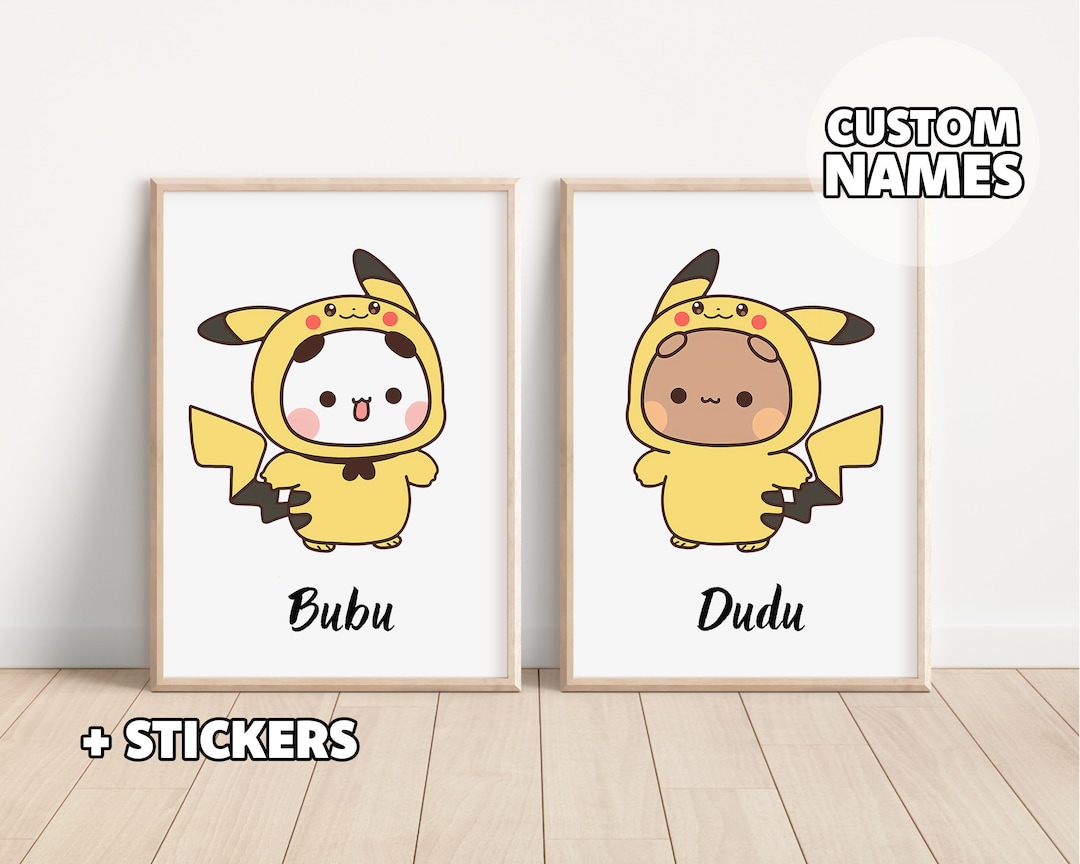 Posters of Bubu and Dudu Posters Pikachu Costiume, Funny Gift, Gift for ...