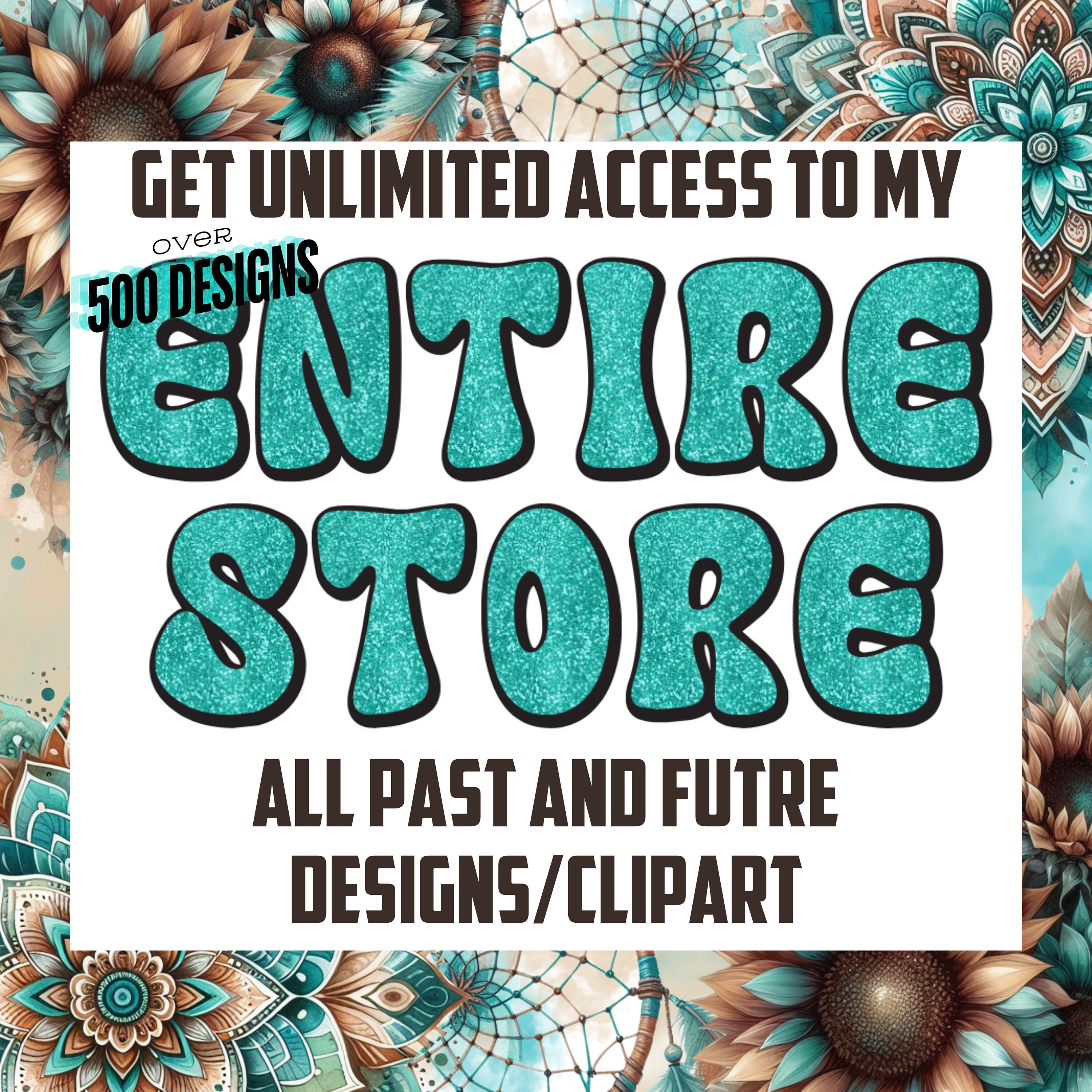 LIFETIME ENTIRE STORE Access All Past and Future Designs/clipart - Etsy