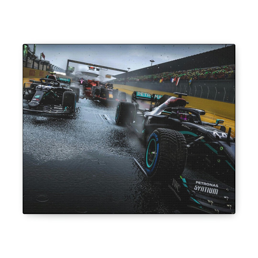 Formula 1 - Rain - Canvas Gallery Wraps - Etsy