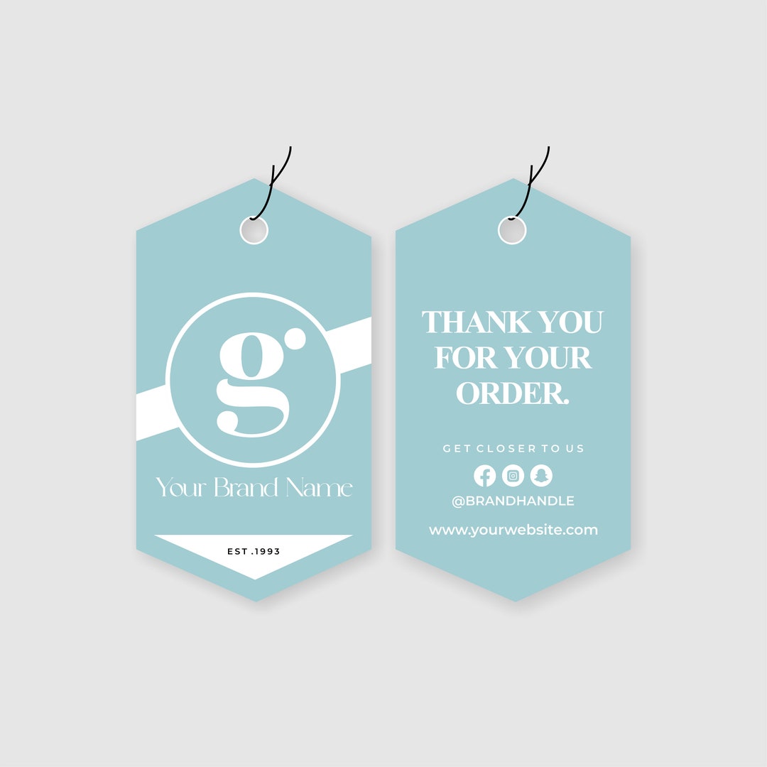 Personalized Hang Tag | Tags for Business Products | Custom Clothing ...