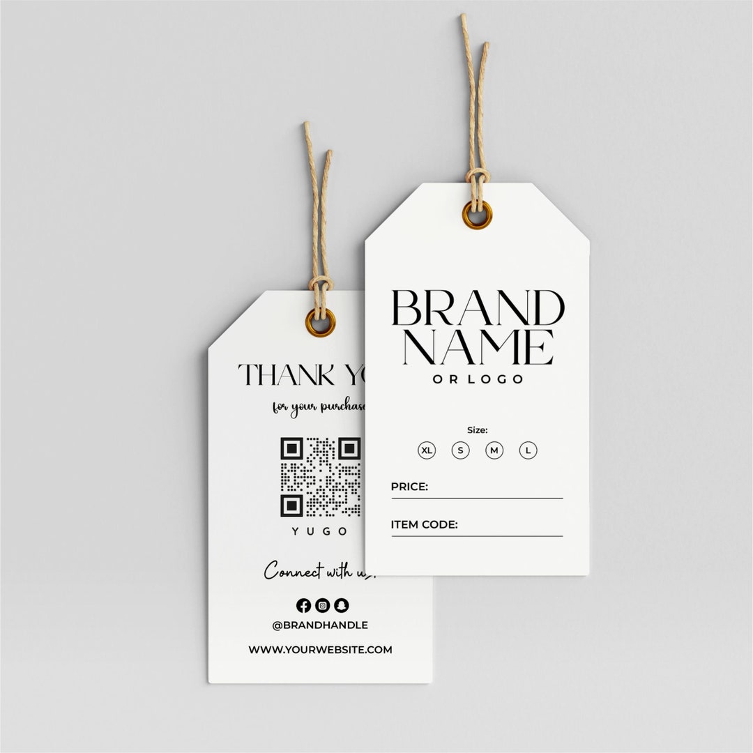 Personalized Hang Tag Tags for Business Products Custom Clothing Tag ...