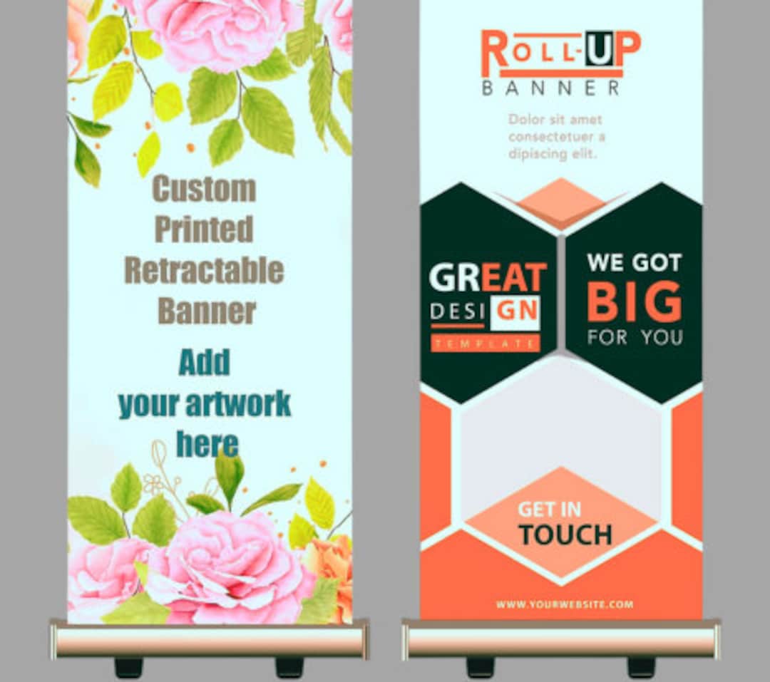 CUSTOM Printed Rollup Banners, Separation Barriers, Feather Flags ...
