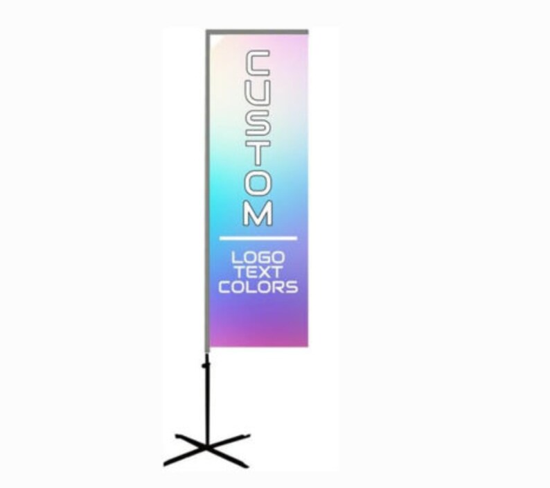 CUSTOM Printed Rollup Banners Separation Barriers Feather - Etsy