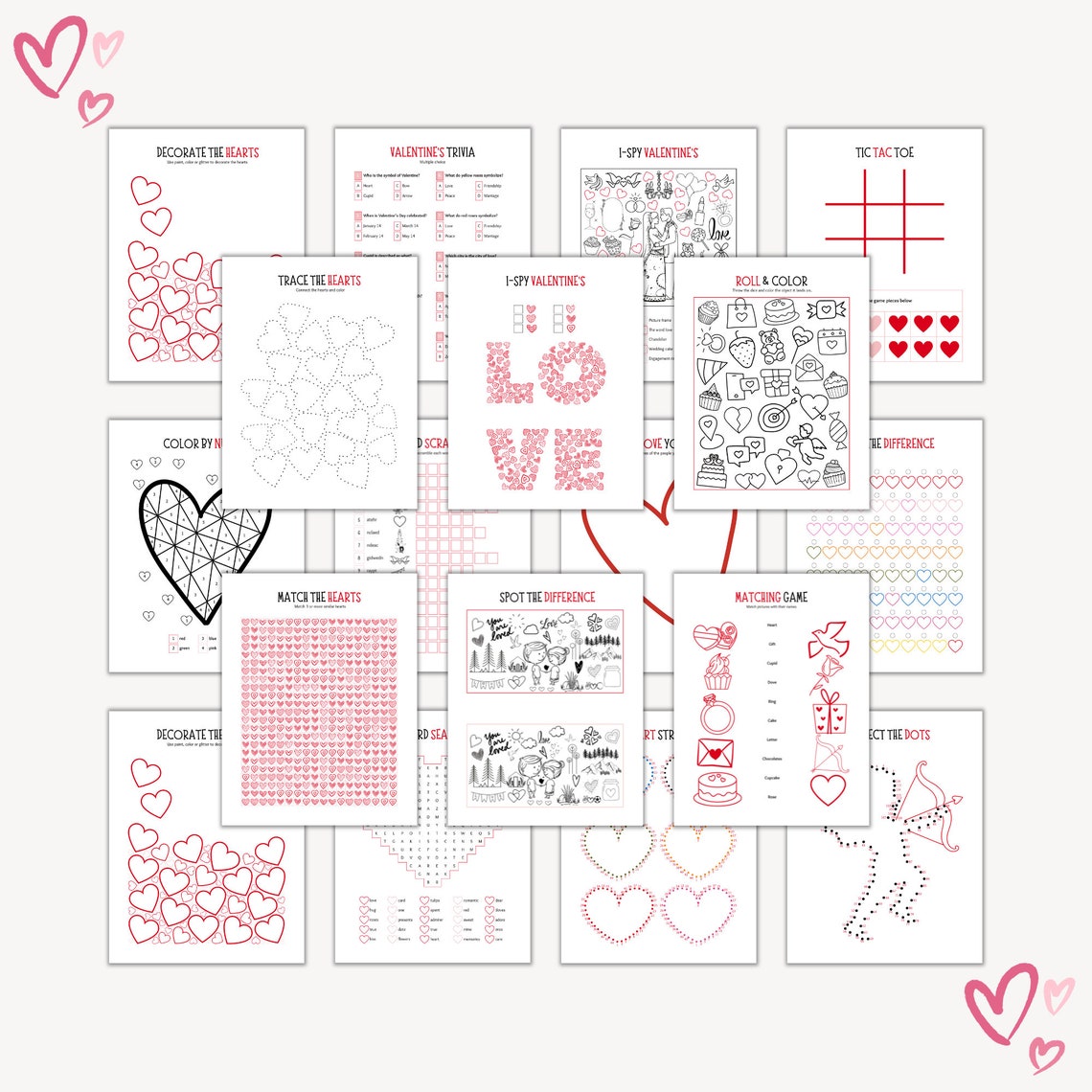 Activités pour la Saint-Valentin à imprimer pour la Saint-Valentin ...