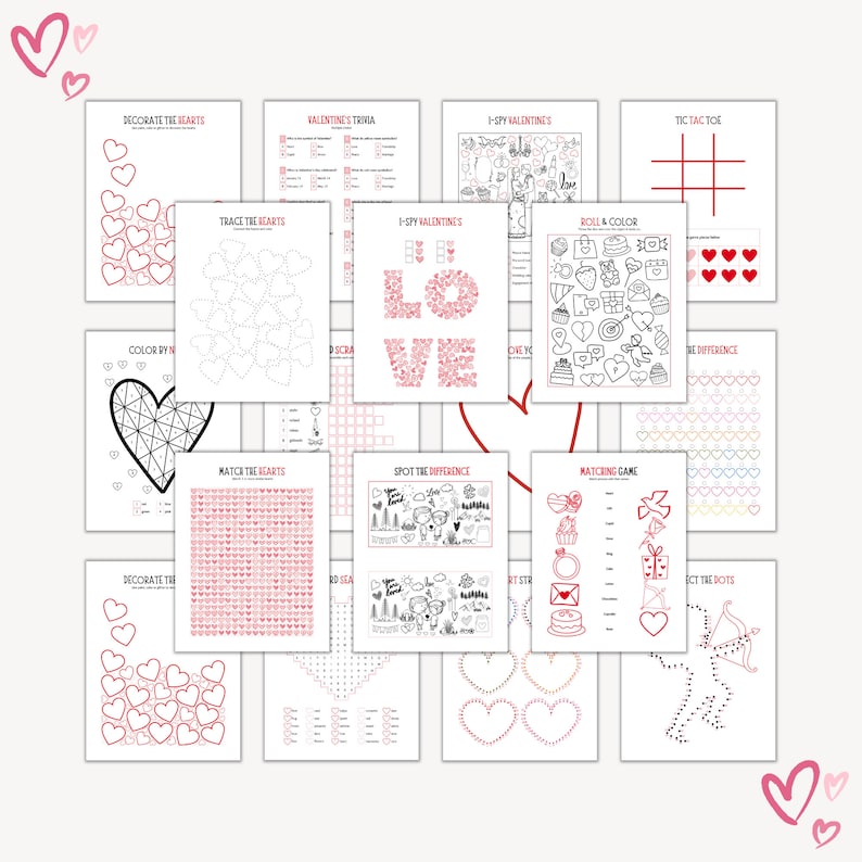 Activités pour la Saint-Valentin à imprimer pour la Saint-Valentin ...