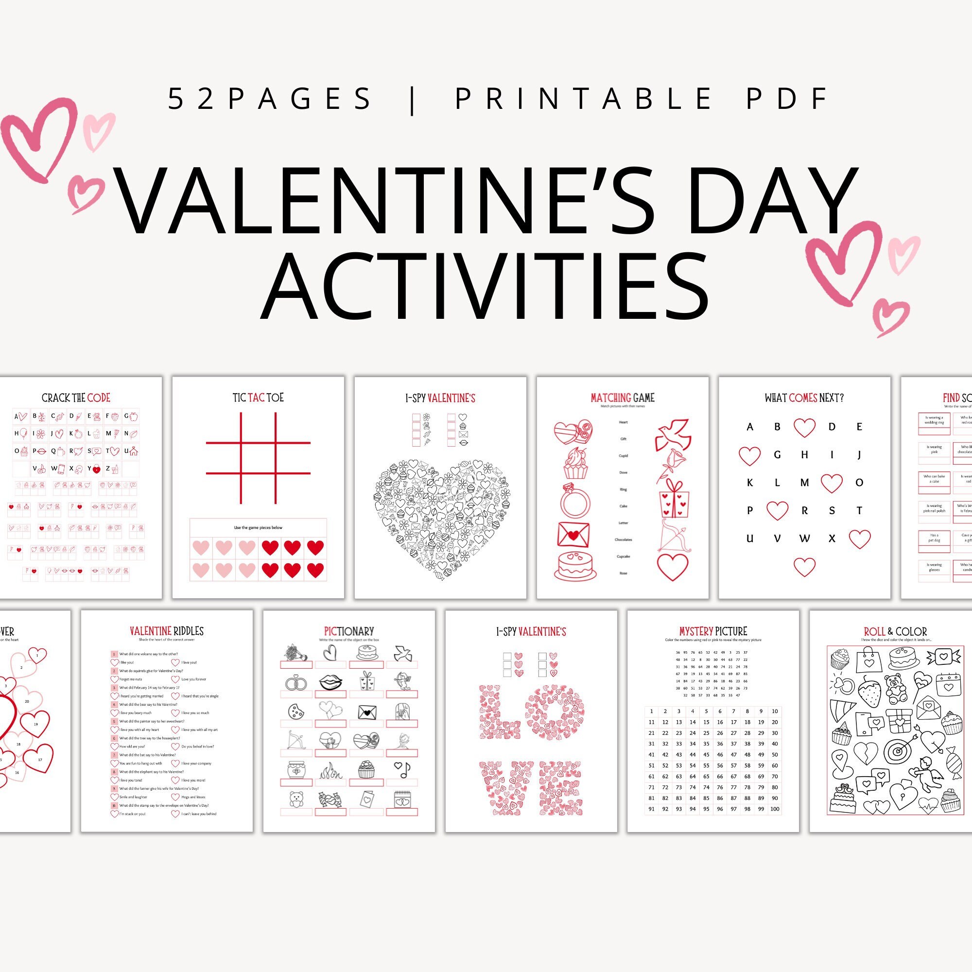 Activités pour la Saint-Valentin à imprimer pour la Saint-Valentin ...