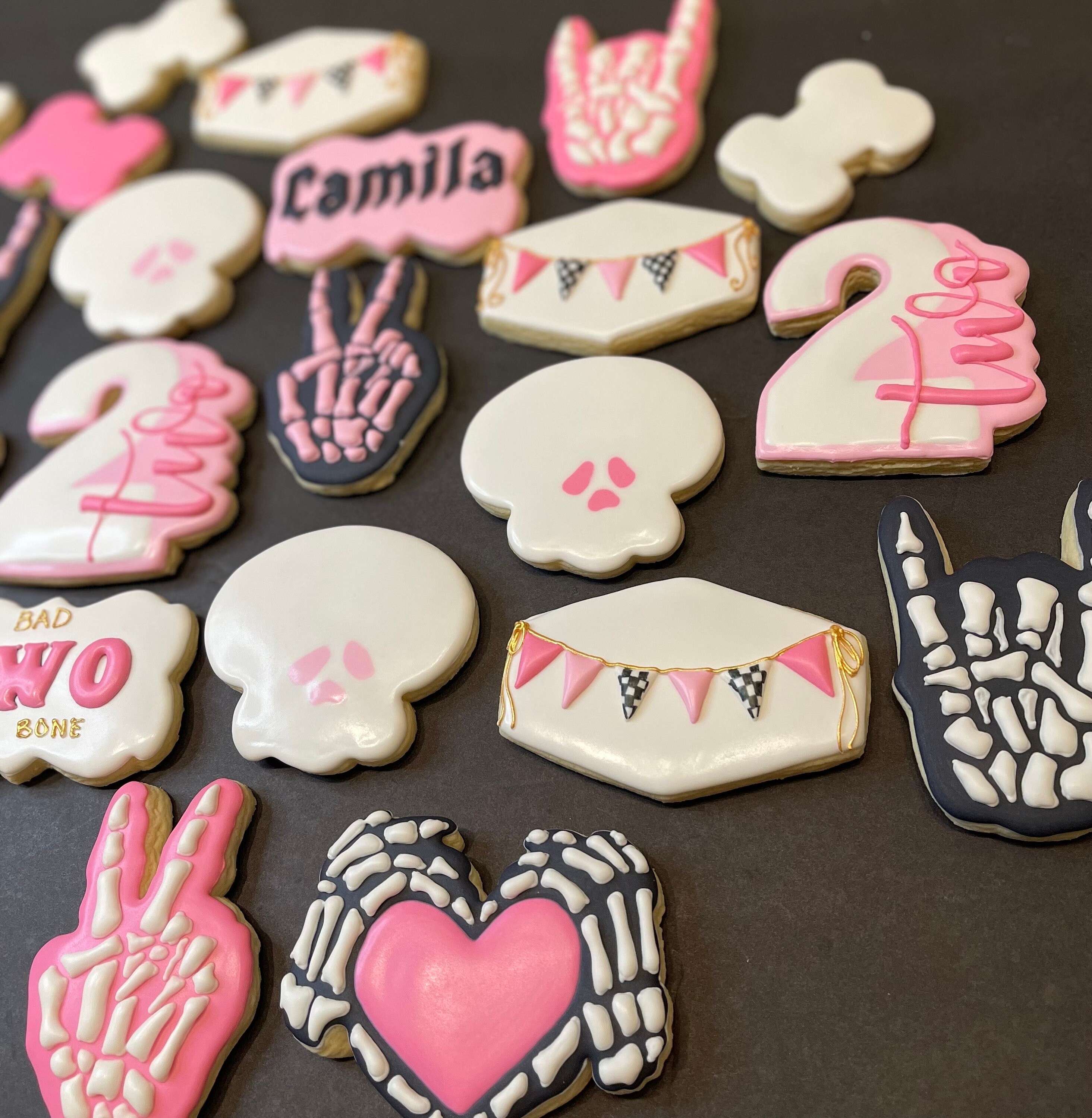 Bad TWO the Bone Themed Sugar Cookies - Etsy
