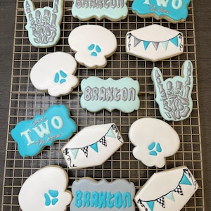 Bad TWO the Bone Themed Sugar Cookies - Etsy
