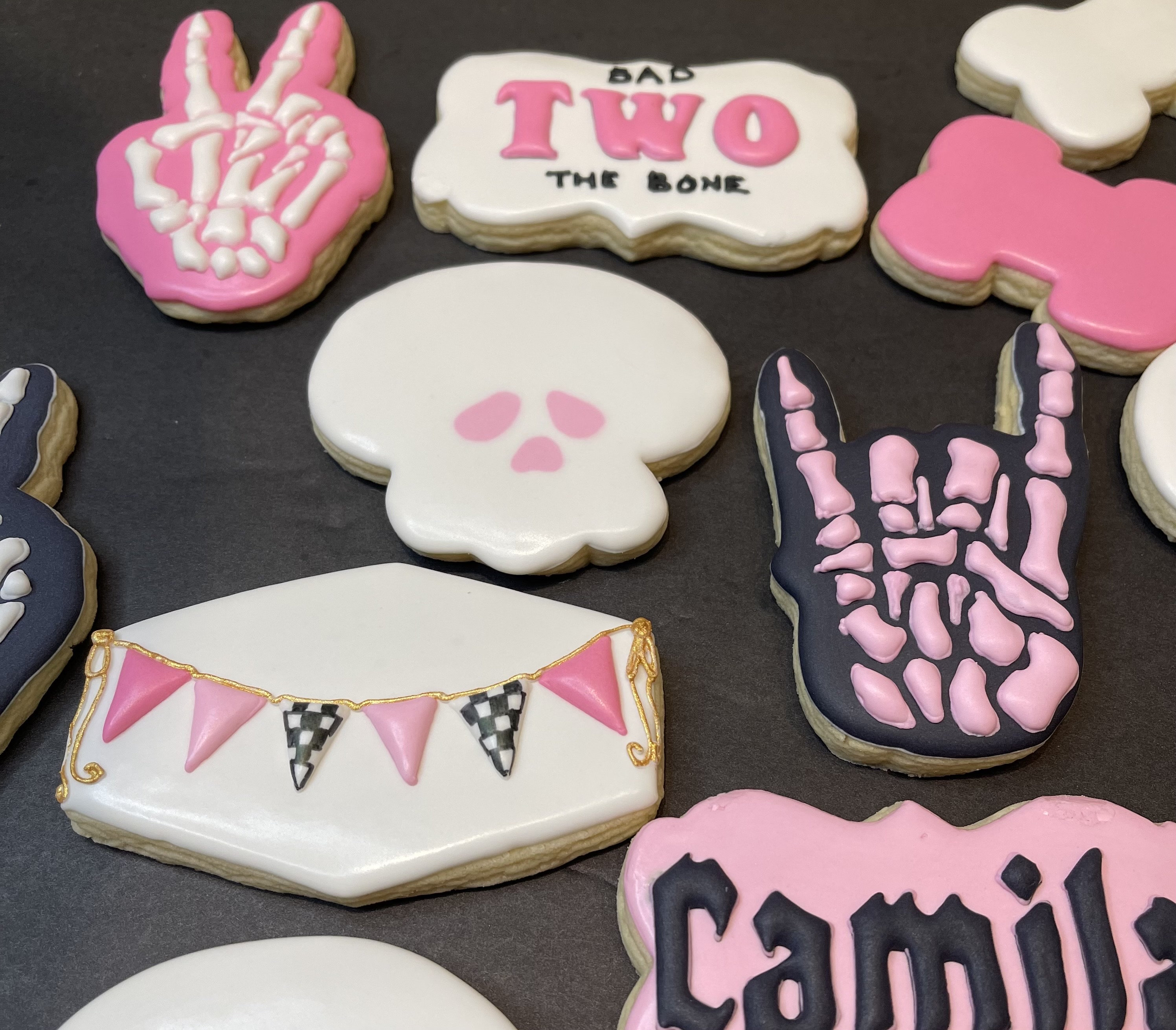 Bad TWO the Bone Themed Sugar Cookies - Etsy