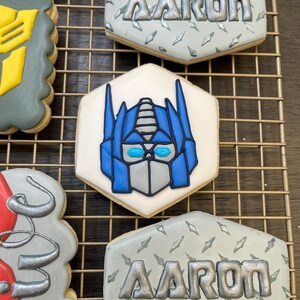 Transformers, Autobots, Decepticon Themed Sugar Cookies - Etsy