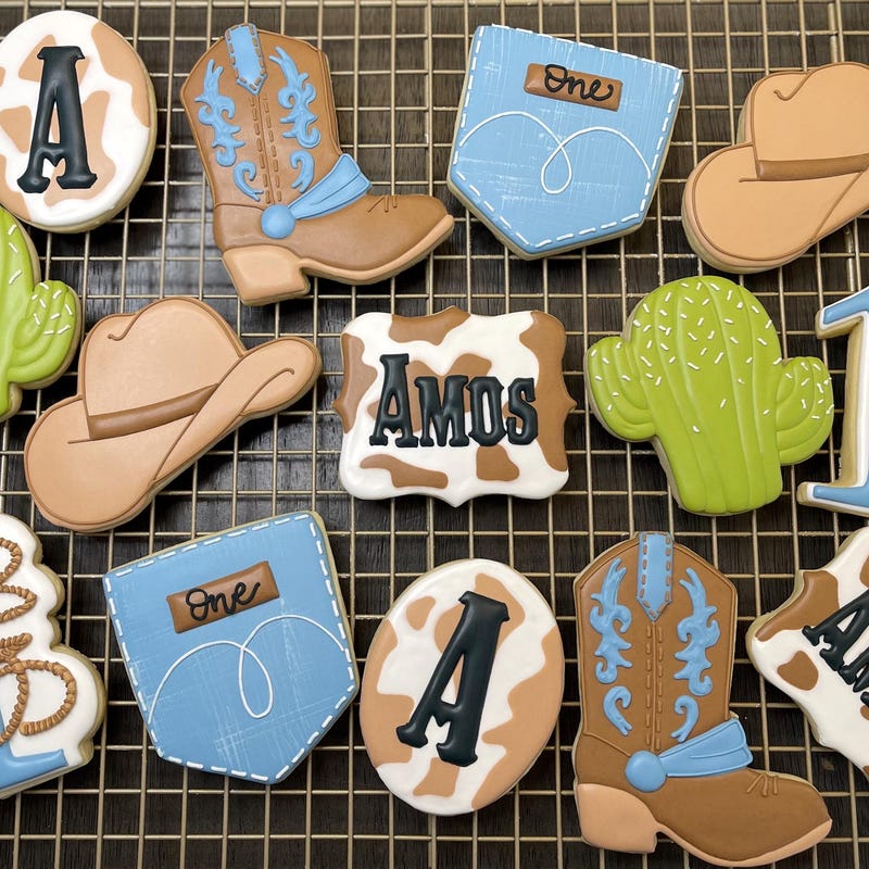 Western Theme Cookies - Etsy