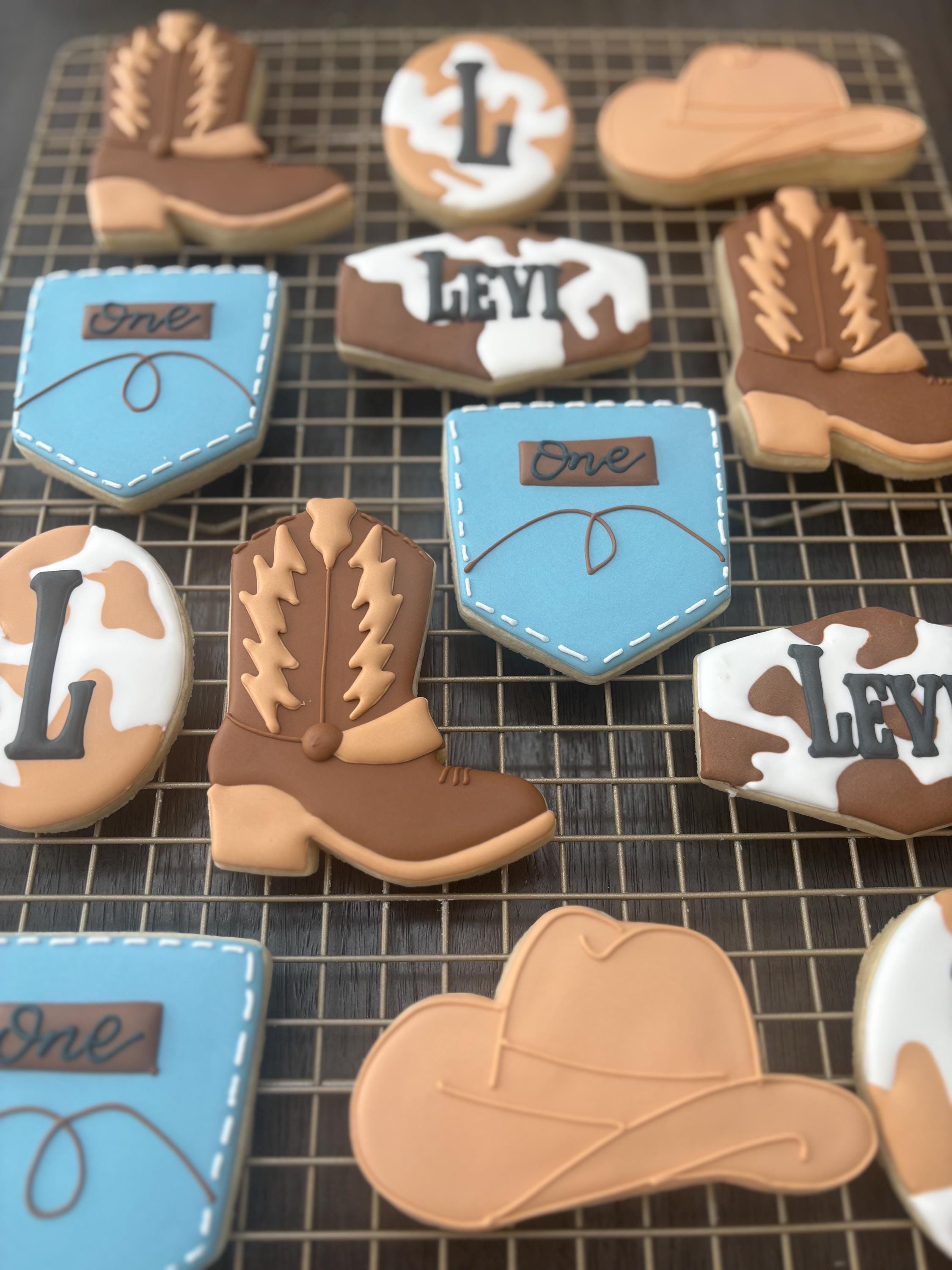 1st Rodeo/west Was One/cowboy/cowgirl Themed Sugar Cookies - Etsy