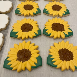 Sunflower Sugar Cookies - Etsy