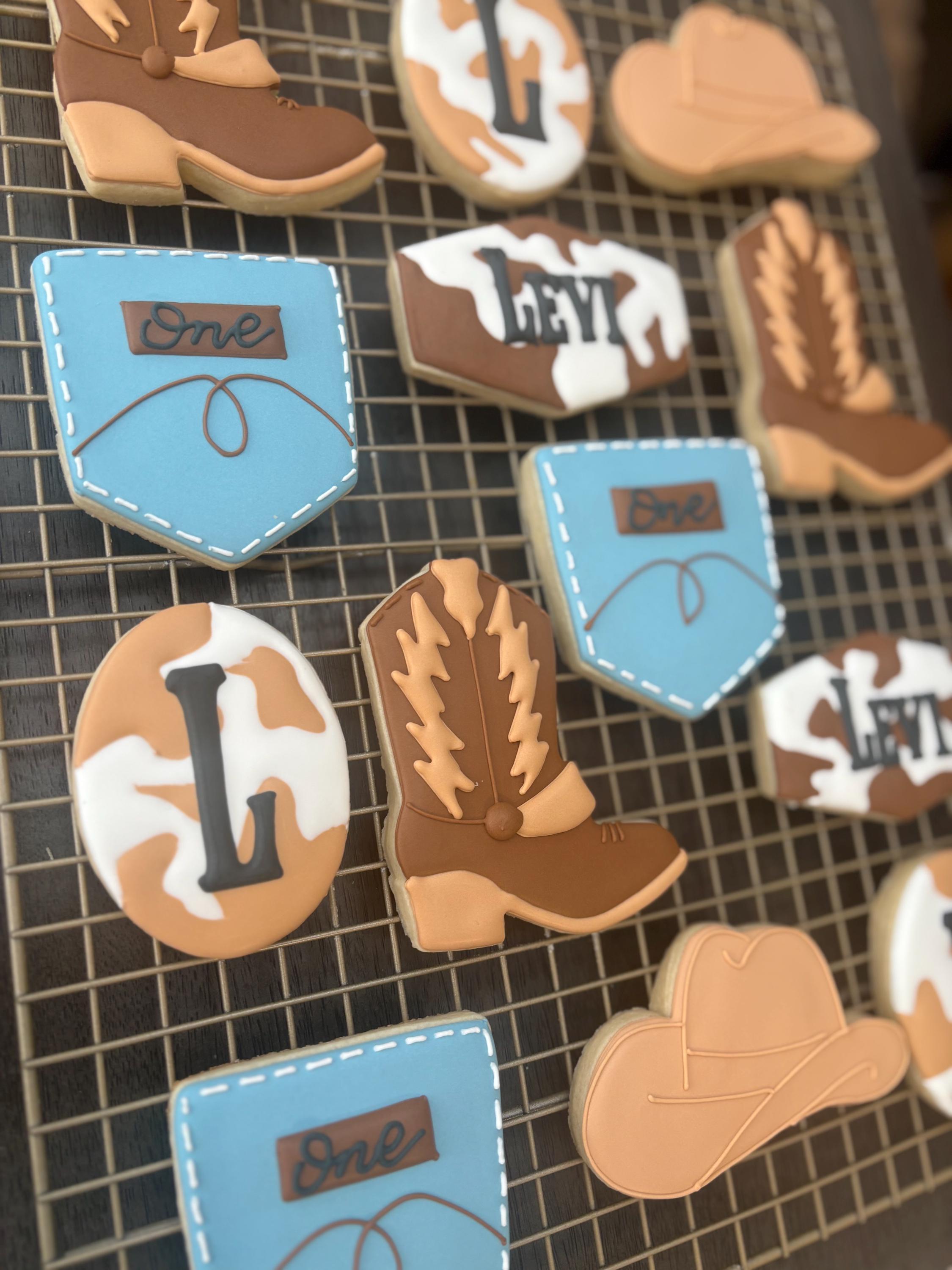 1st Rodeo/west Was One/cowboy/cowgirl Themed Sugar Cookies - Etsy