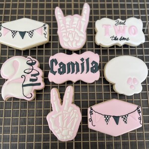 Bad TWO the Bone Themed Sugar Cookies - Etsy