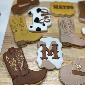 1st Rodeo/west Was One/cowboy/cowgirl Themed Sugar Cookies - Etsy