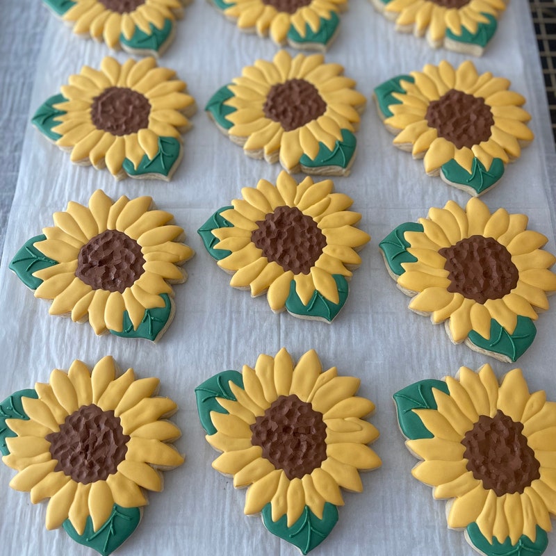 Sunflower Cookie - Etsy
