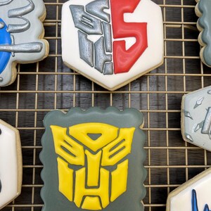 Transformers, Autobots, Decepticon Themed Sugar Cookies - Etsy