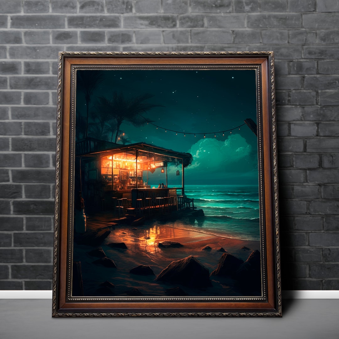 Atmospheric Calm Beach Landscape 3 Ethereal Shores Vivid - Etsy