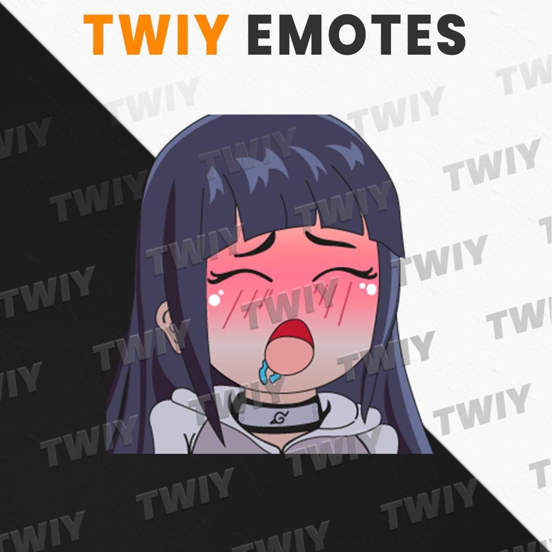 Naruto Hinata Gasm Twitch Emotes - Etsy