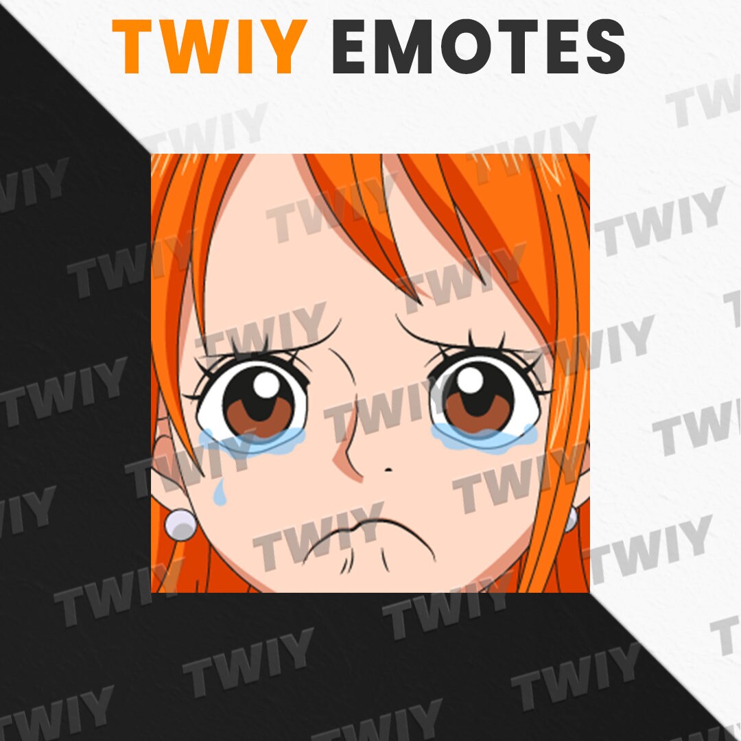 One Piece Nami Cry Twitch Emotes - Etsy