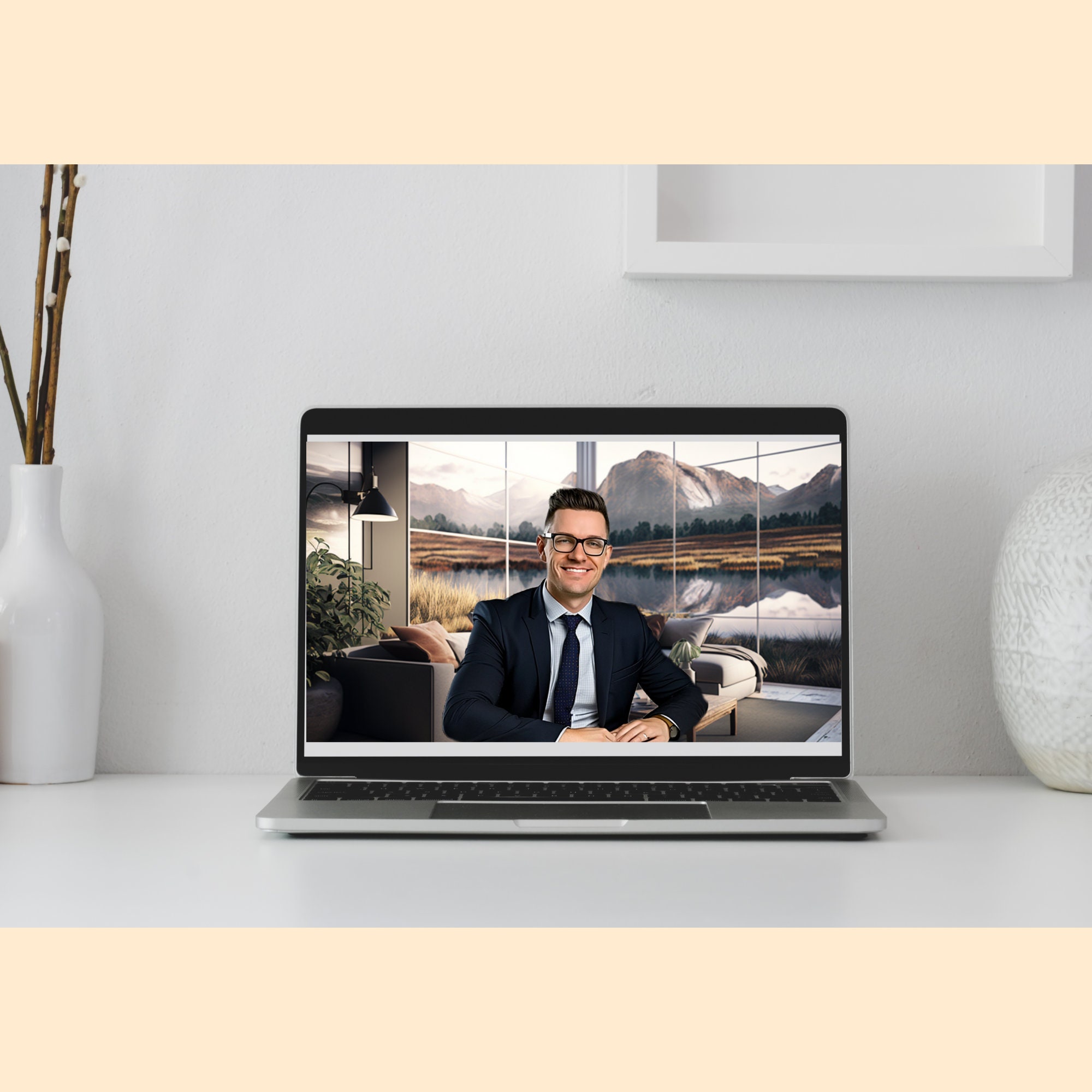 Virtual Background Home Office for Zoom, Teams, Webex, Streaming ...
