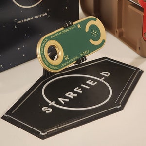 Starfield Constellation Edition Metal Credstick Display & Extra Credit ...