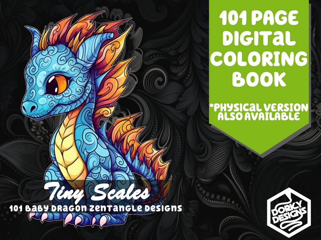 Printable Tiny Scales - 101 Baby Dragon Zentangle Designs | Unique Zen ...