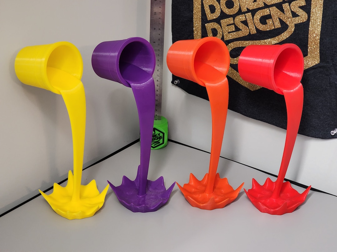 Magic Floating Spilling Paint Bucket | Artist Art Studio Decor Gift ...