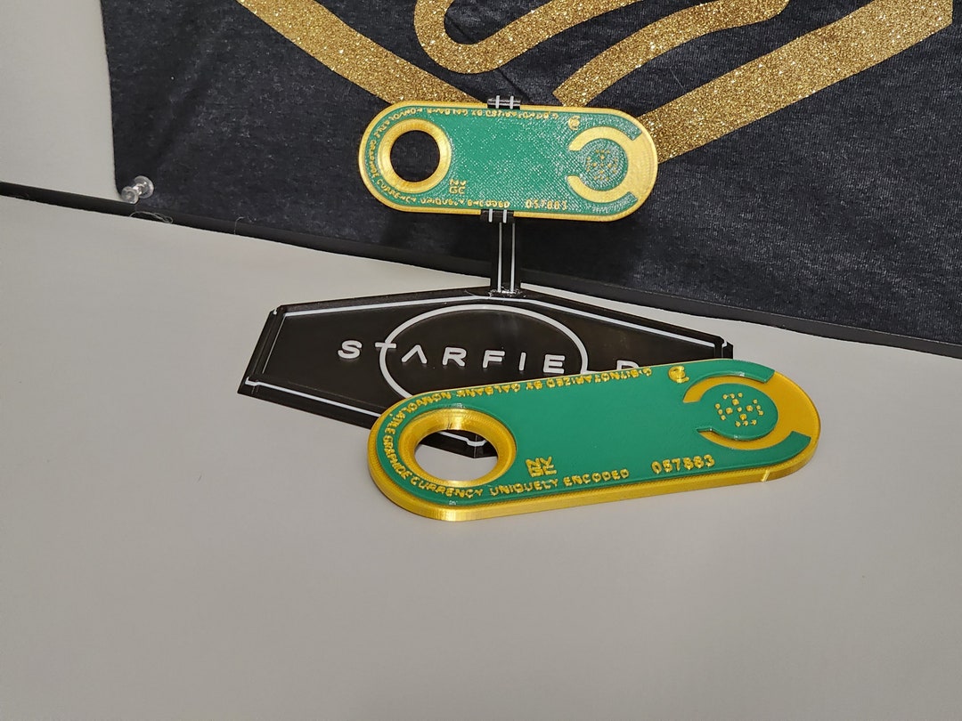 Large Game-sized Starfield Credit Stick & Display Creds - Etsy Australia