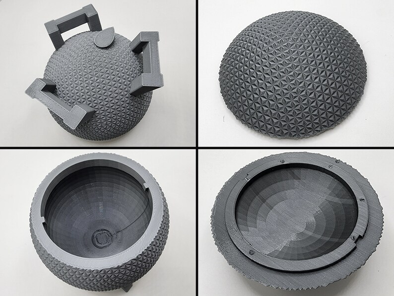 Digital STL Geodesic Sphere Model Planter, Pencil Holder, Cookie Jar ...