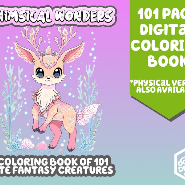 Whimsical Wonders Coloring Book - Etsy