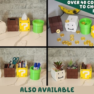Gamer Themed Tissue Box & Toilet Paper Cover Warp Pipe Holder Question ...