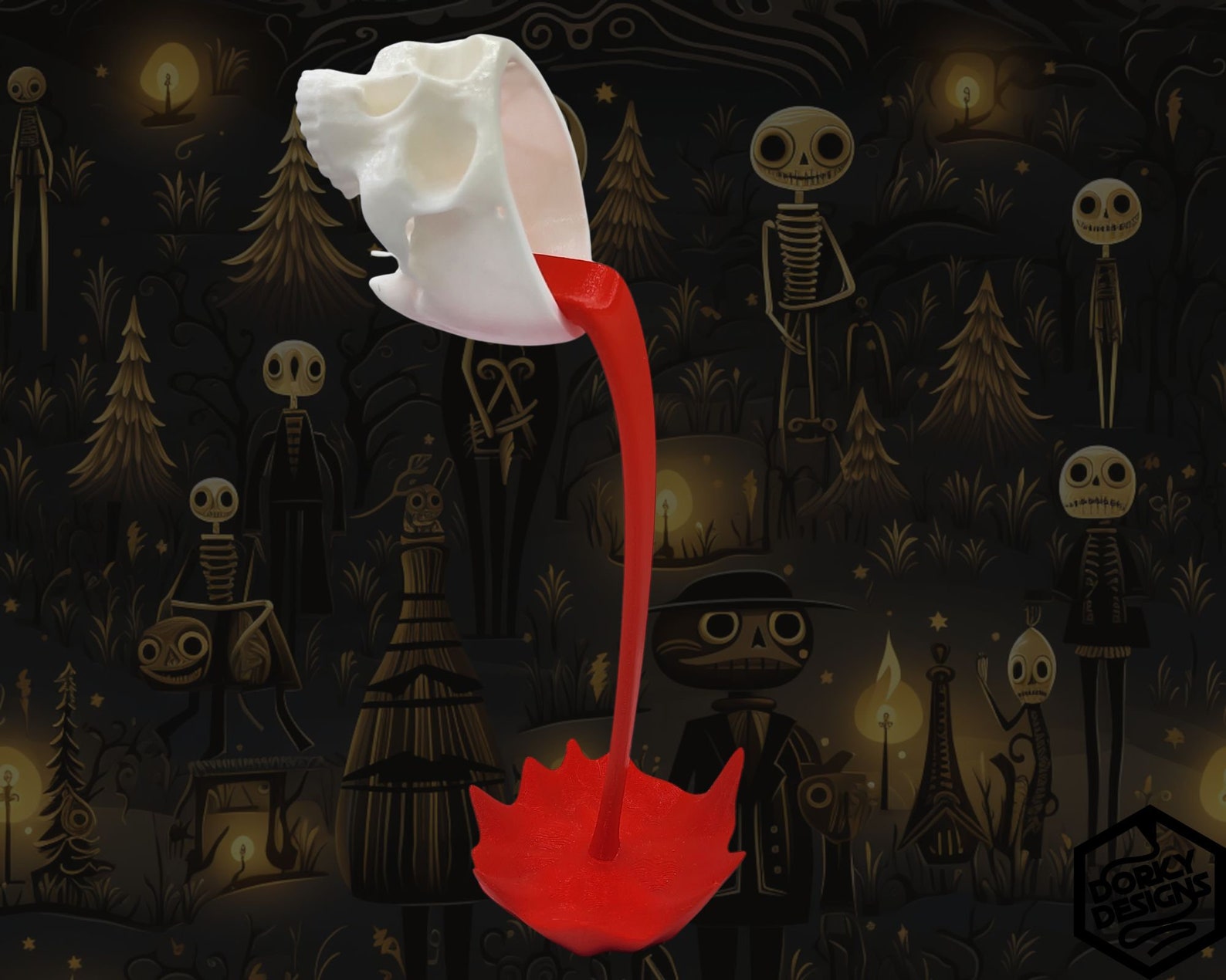 Magic Floating Spilling Halloween Skull Cup Decorations Decor Indoor ...