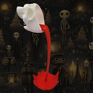 Magic Floating Spilling Halloween Skull Cup Decorations Decor Indoor ...