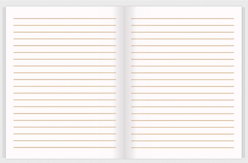 Brown Elegant Illustration Boho Woman Daily Journal (diary,notebook) - Etsy