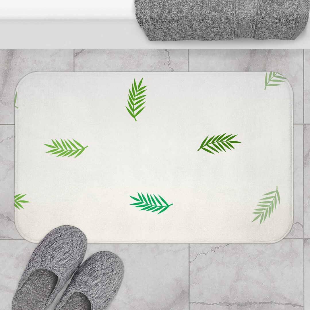Modern Bath Mat for a Stylish and Safe Bathroom Personalized Microfiber ...